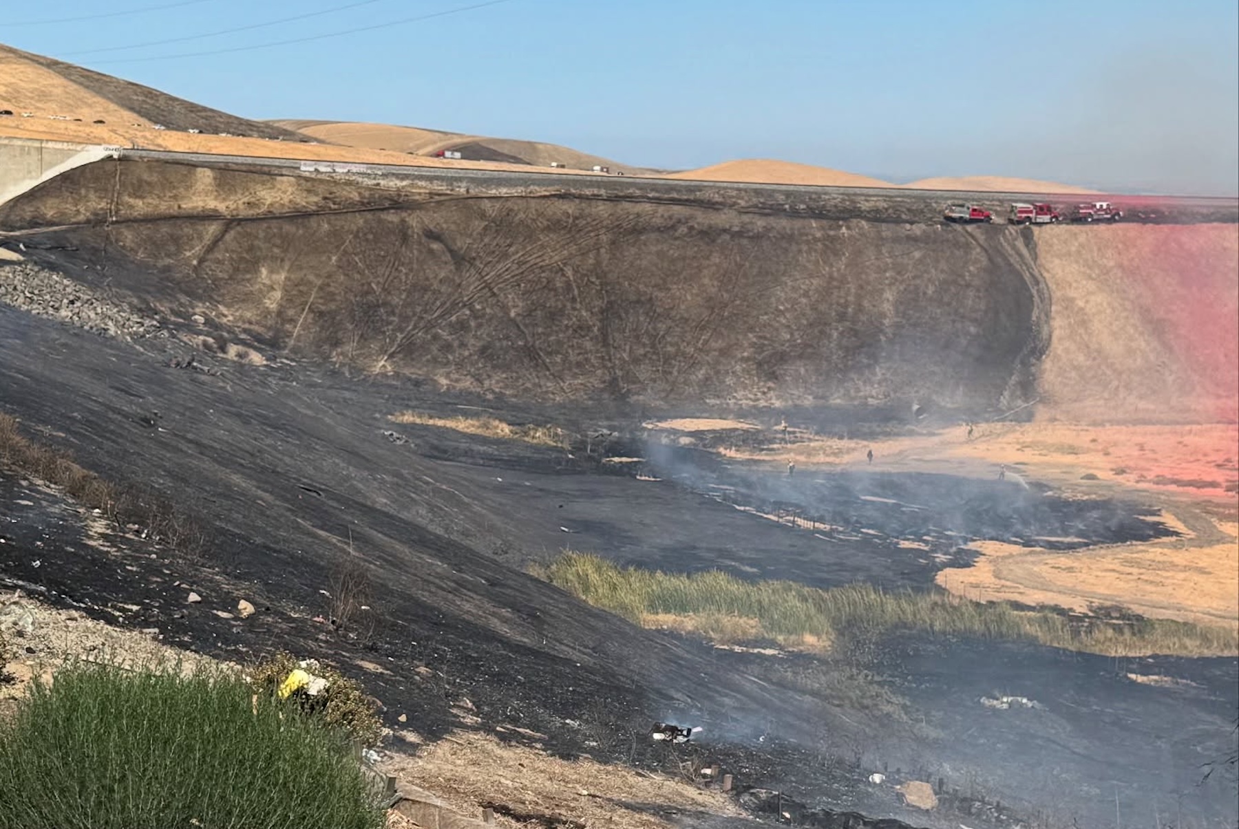 Grant Fire near freeway burned 13 acres before containment - Livermore Vine